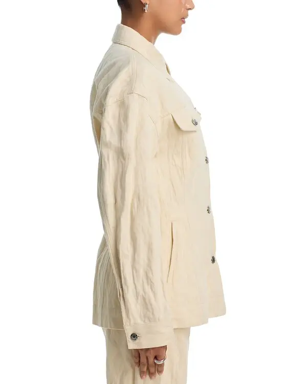 Helmut Lang Crinkled Trucker Jacket - Muslin