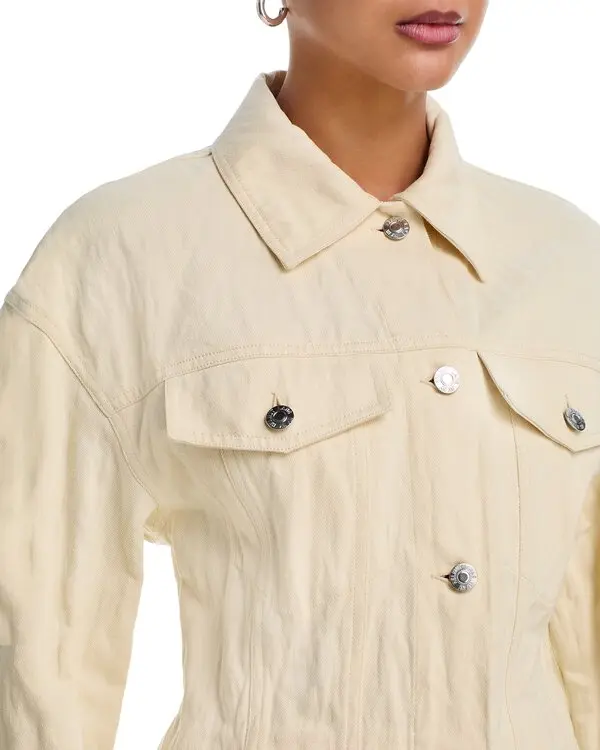 Helmut Lang Crinkled Trucker Jacket - Muslin
