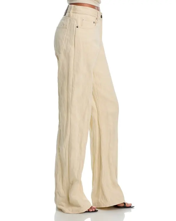 Helmut Lang Crushed High-rise Bootcut Jeans
