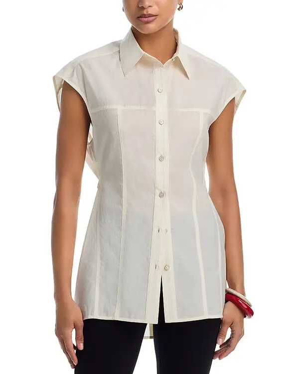 Helmut Lang Seamed Work Shirt - Winter White