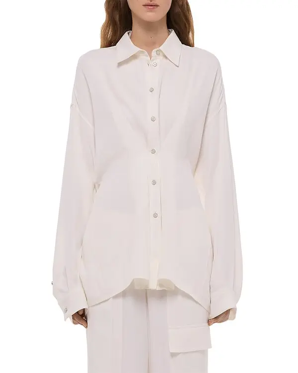 Helmut Lang Soft Cinched Shirt - Ivory