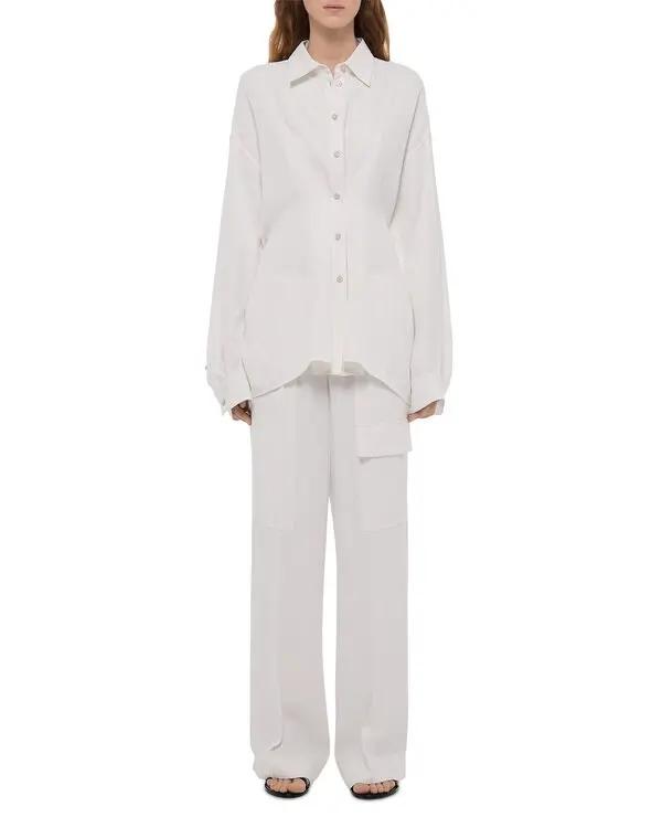Helmut Lang Soft Cinched Shirt - Ivory