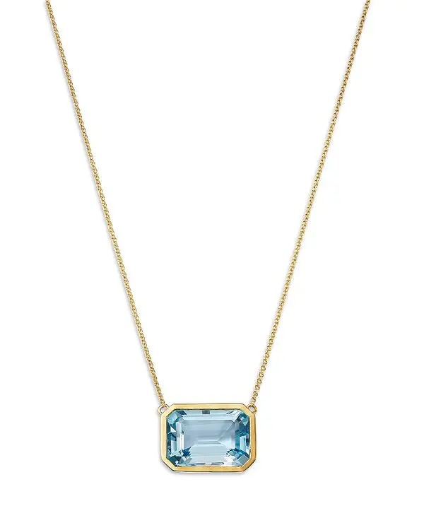 Bloomingdale'S Topaz Pendant Necklace In 14k Yellow - Gold