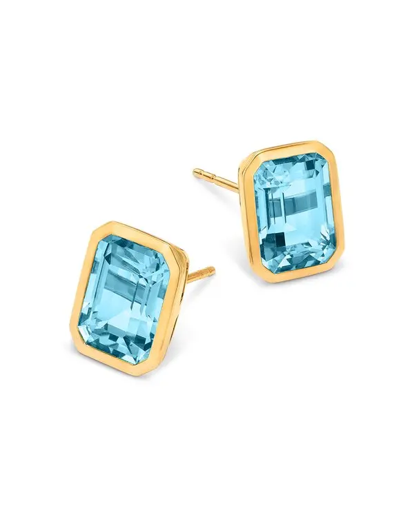 Bloomingdale'S Topaz Stud Earrings In 14k Yellow Gold