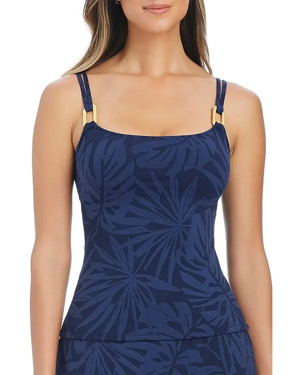 BLEU BY ROD BEATTIE Square Neck Tankini Top - Midnight