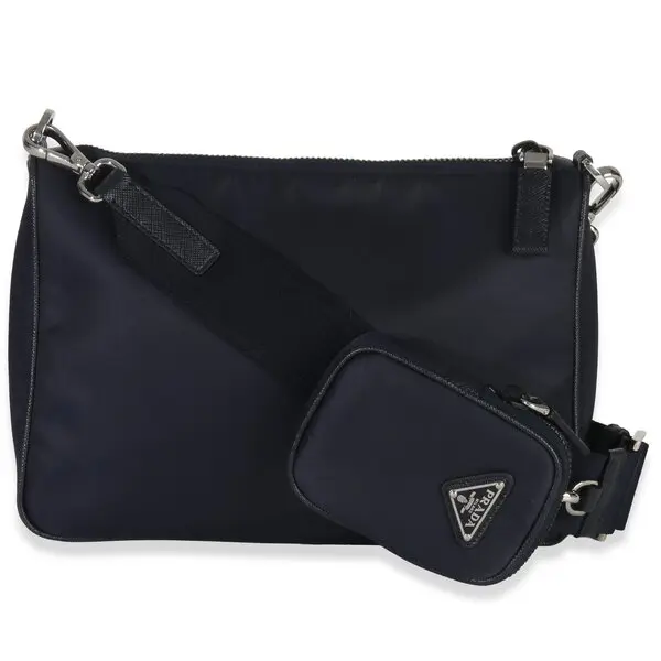 Prada Re-nylon And Saffiano Leather Trim Shoulder Bag