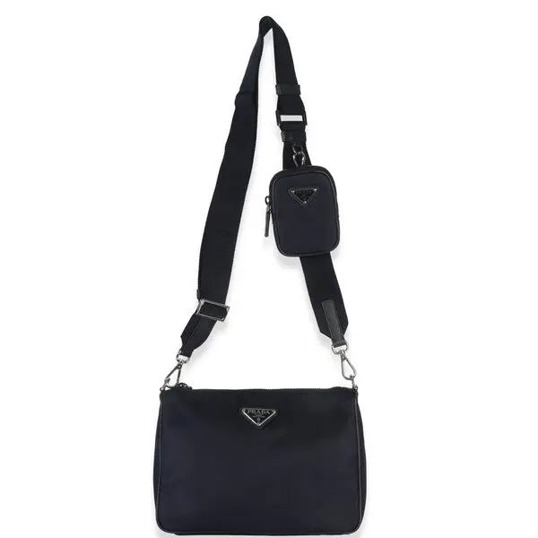 Prada Re-nylon And Saffiano Leather Trim Shoulder Bag