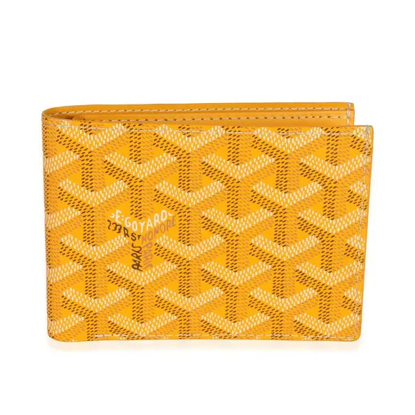 Goyard Goyardine Canvas Victoire Wallet - Yellow