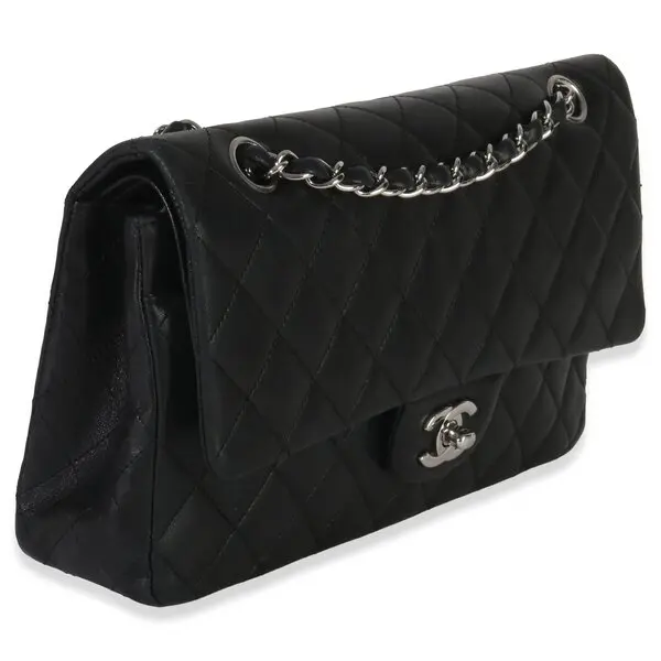 Chanel Quilted Lambskin Classic Flap Bag - Black