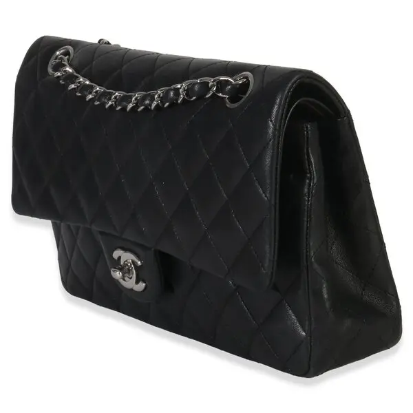Chanel Quilted Lambskin Classic Flap Bag - Black