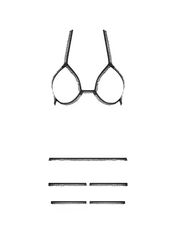 MAISON CLOSE Trompe L’œil Lingerie Set - Black