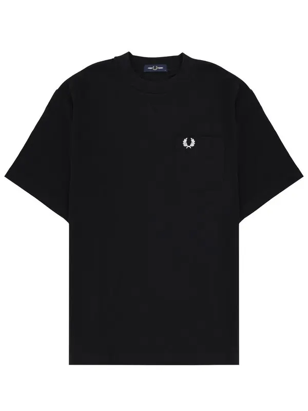 Fred Perry T-shirt With Logo - Black