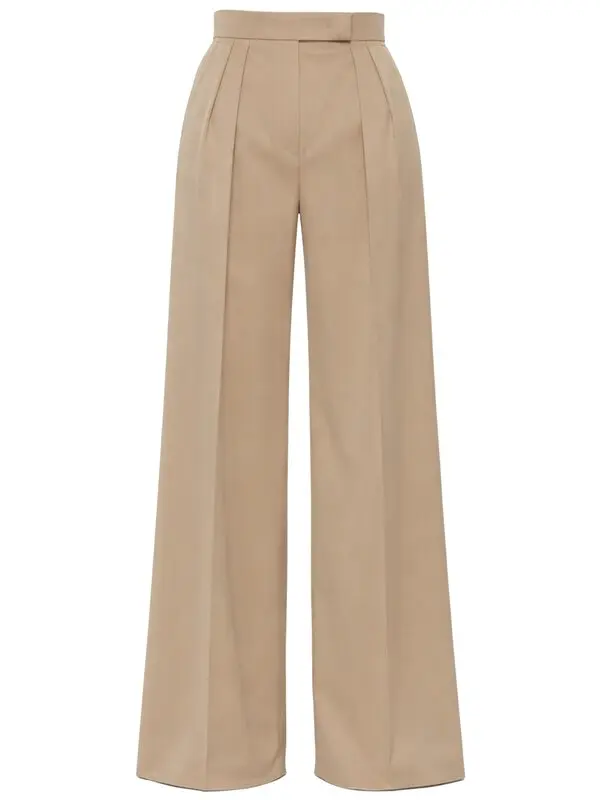 Max Mara Quorum Wide Leg Trousers - Beige