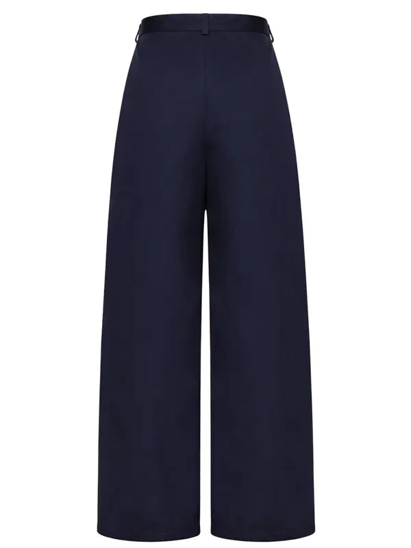 Stella McCartney Cotton Cargo Pants - Blue