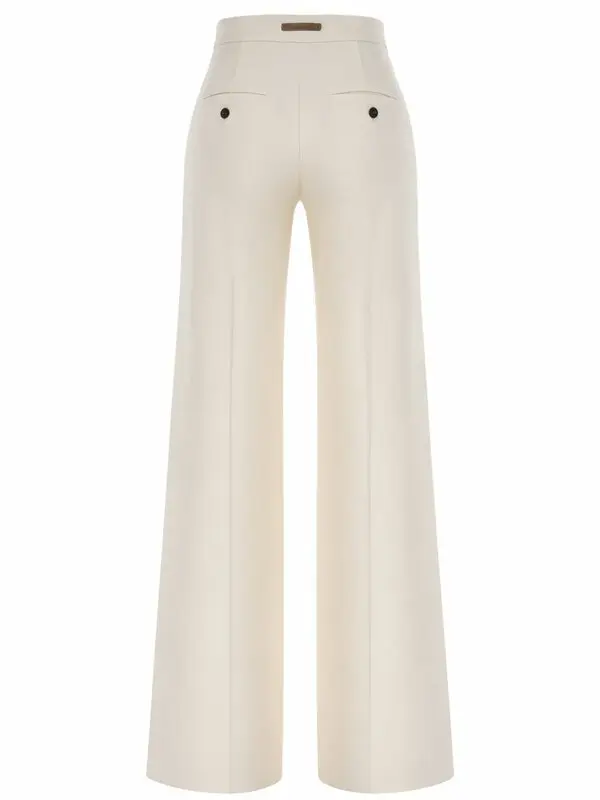 Max Mara Snapper Pants - Ivory