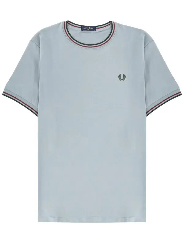 Fred Perry T-shirt With Logo - Azure