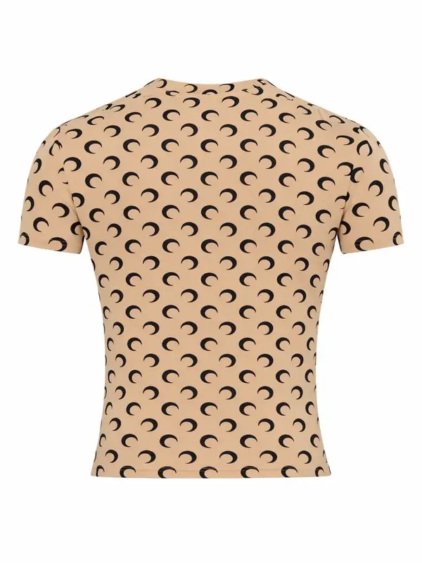 MARINE SERRE T-shirt "moon - Nude