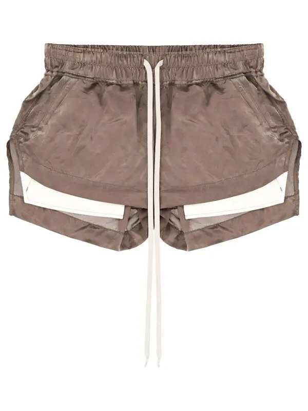 Rick Owens Fog Boxers Shorts - Brown