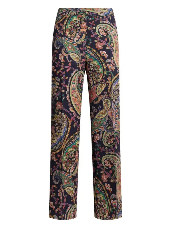 Etro Paisley Bootcut Pants