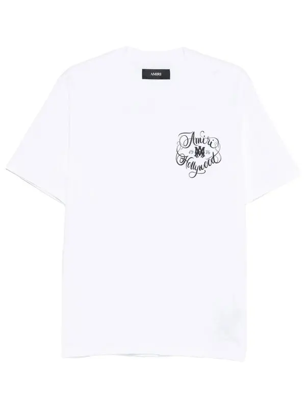 Amiri Hollywood" T-shirt - White