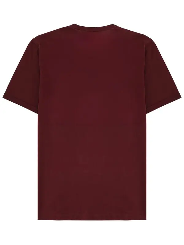 Fred Perry T-shirt With Logo - Bordeaux