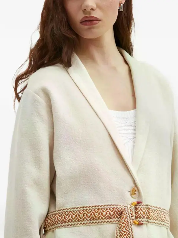 LA PETITE FRANÇAISE Voyelle Button Pocket Cardigan