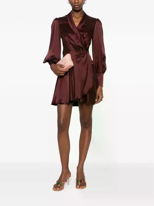 Zimmermann Wrap-draped Mini Dress