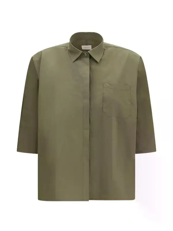 CRUNA Elide Cropped Shirt - Green