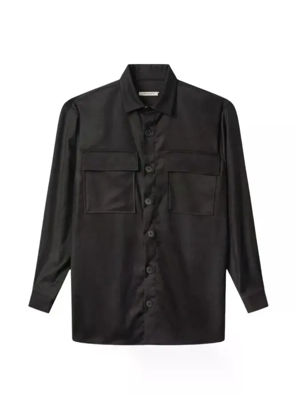 HINNOMINATE Buttoned Pocket Shirt - Black