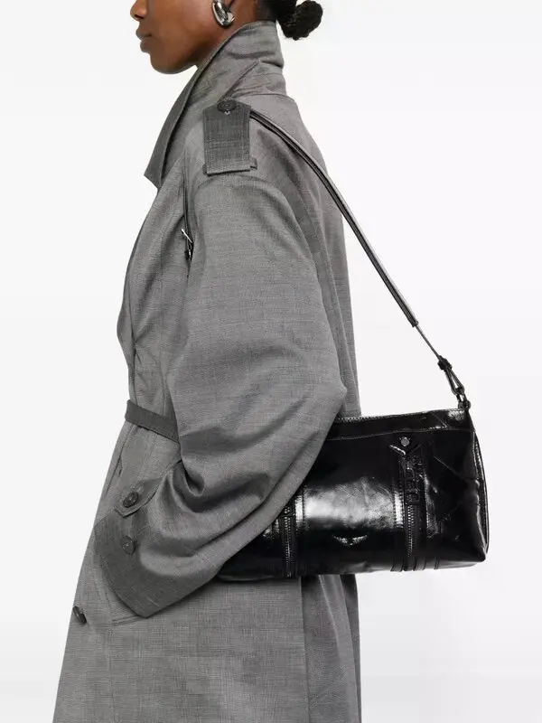 Zadig&Voltaire Patent Leather Shoulder Bag - Black