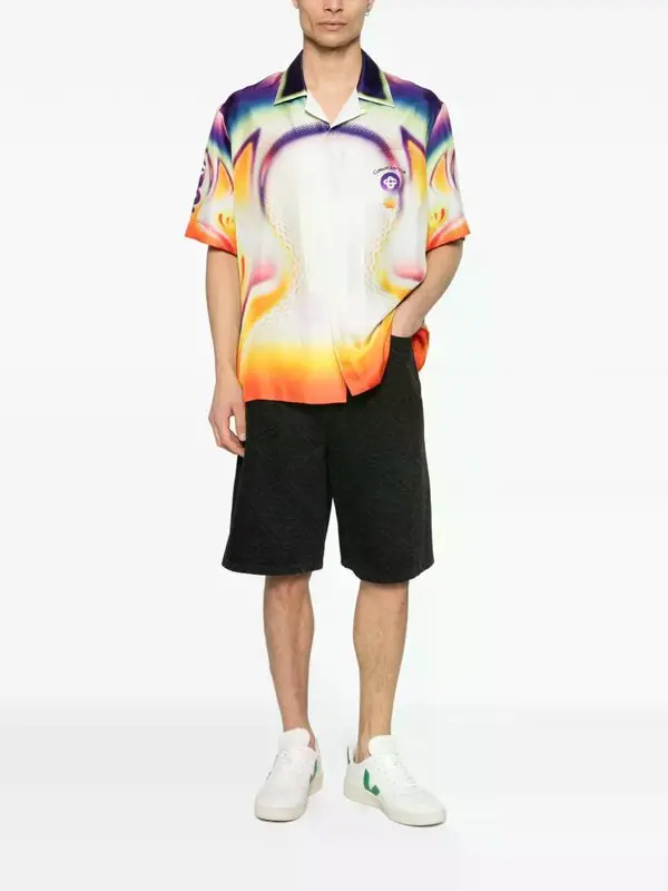 Casablanca Sporchid Ss Printed Shirt