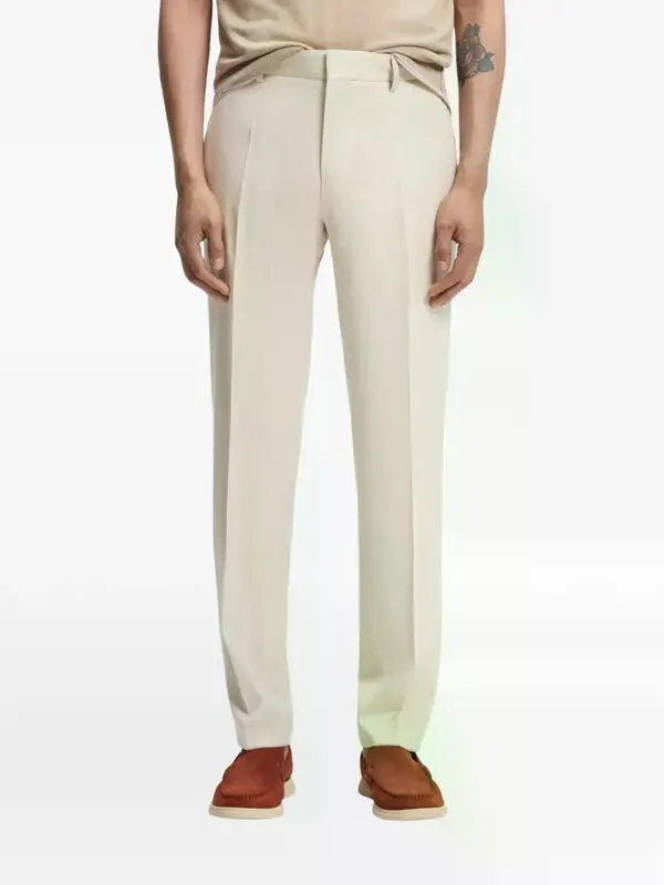 BOSS Straight-leg Trousers - Neutrals