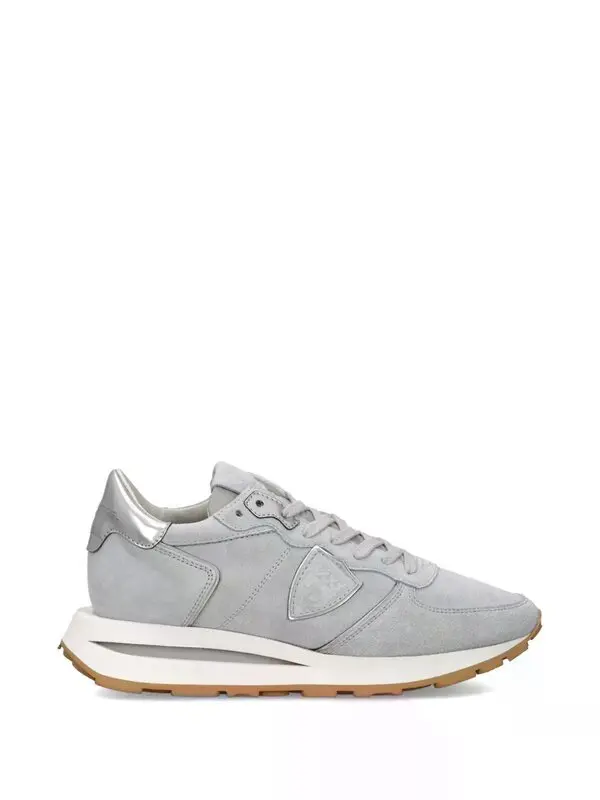 Philippe Model Tropez Haute Metallic Panel Sneakers - Grey