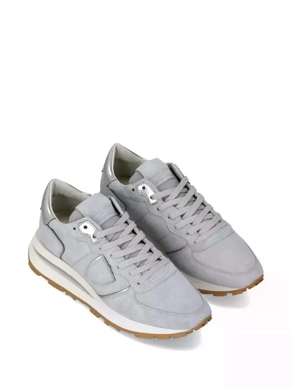 Philippe Model Tropez Haute Metallic Panel Sneakers - Grey