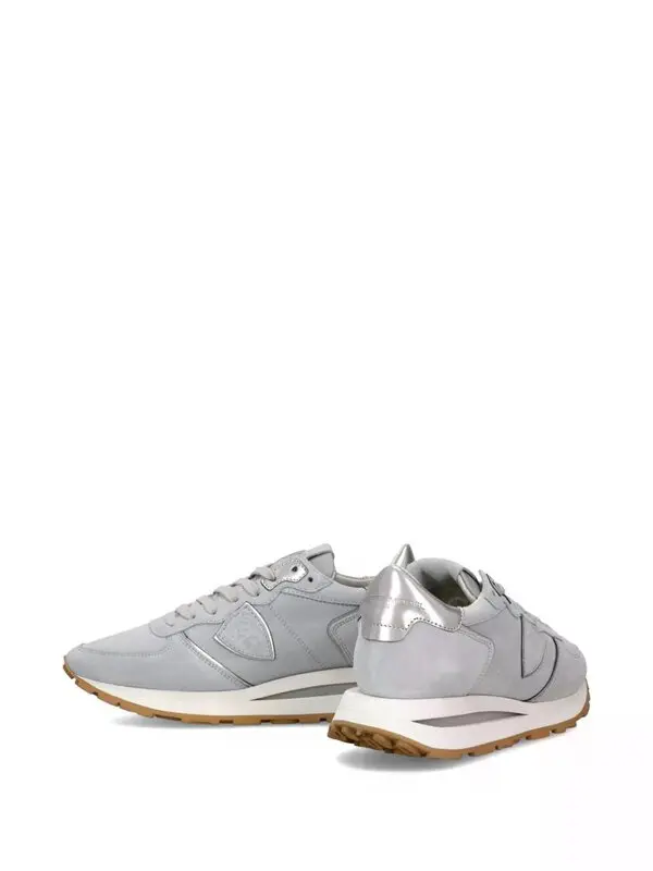 Philippe Model Tropez Haute Metallic Panel Sneakers - Grey
