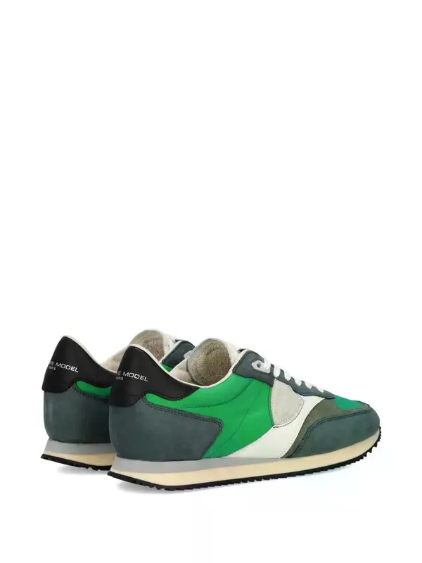 Philippe Model Panelled Low Top Sneakers - Green