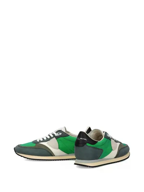 Philippe Model Panelled Low Top Sneakers - Green