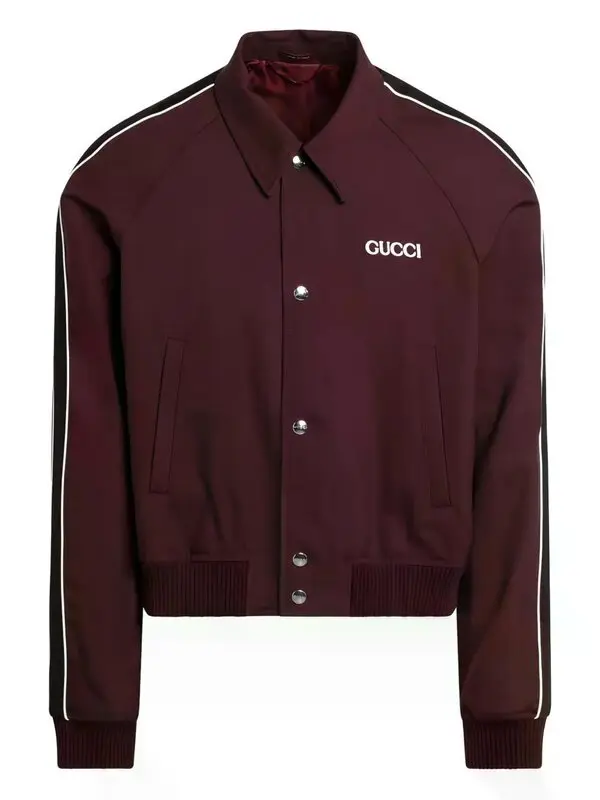 Gucci Logo-embroidered Bomber Jacket