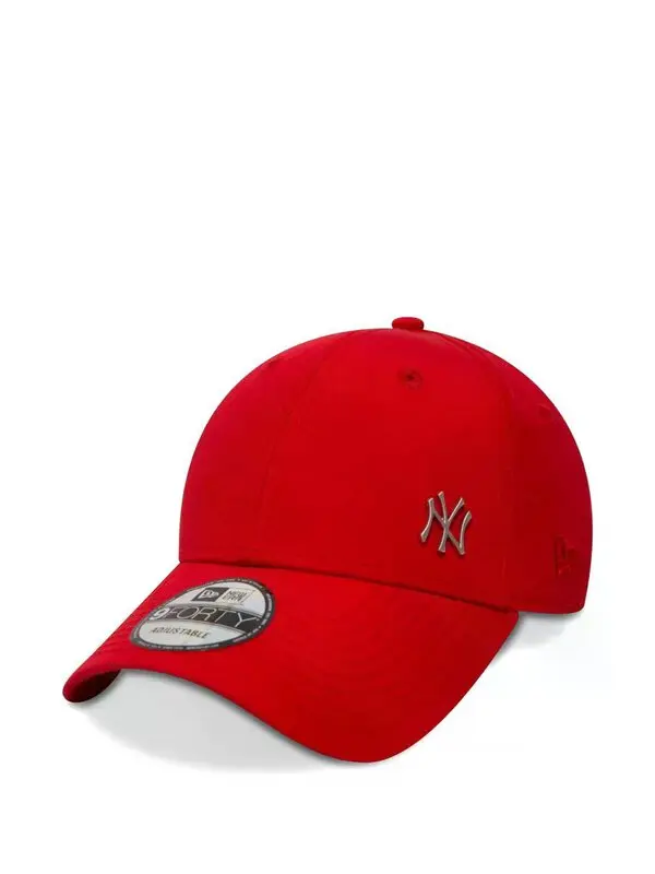 New Era Logo-applique Adjustable Cap - Red