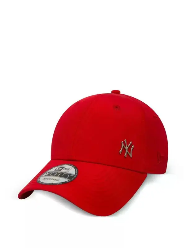 New Era Logo-applique Adjustable Cap - Red