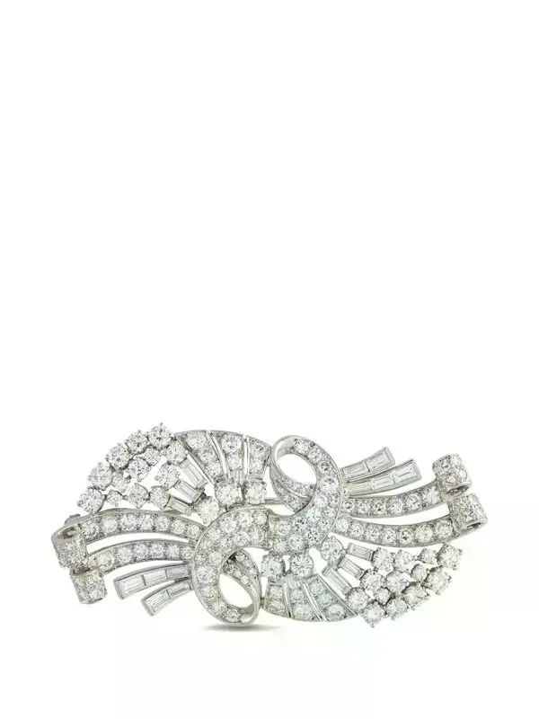 LB EXCLUSIVE Diamond Embellished Brooch - Silver