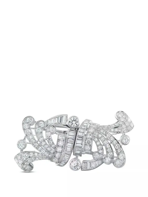 LB EXCLUSIVE Diamond Embellished Brooch - Silver