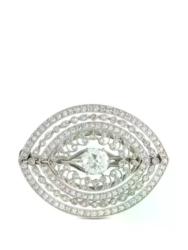 LB EXCLUSIVE Diamond Embellished Brooch - Silver