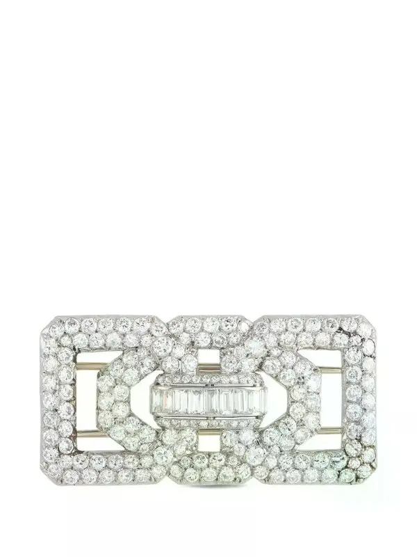 LB EXCLUSIVE Diamond Embellished Brooch - Silver