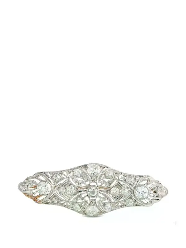 LB EXCLUSIVE Diamond Embellished Brooch - Silver