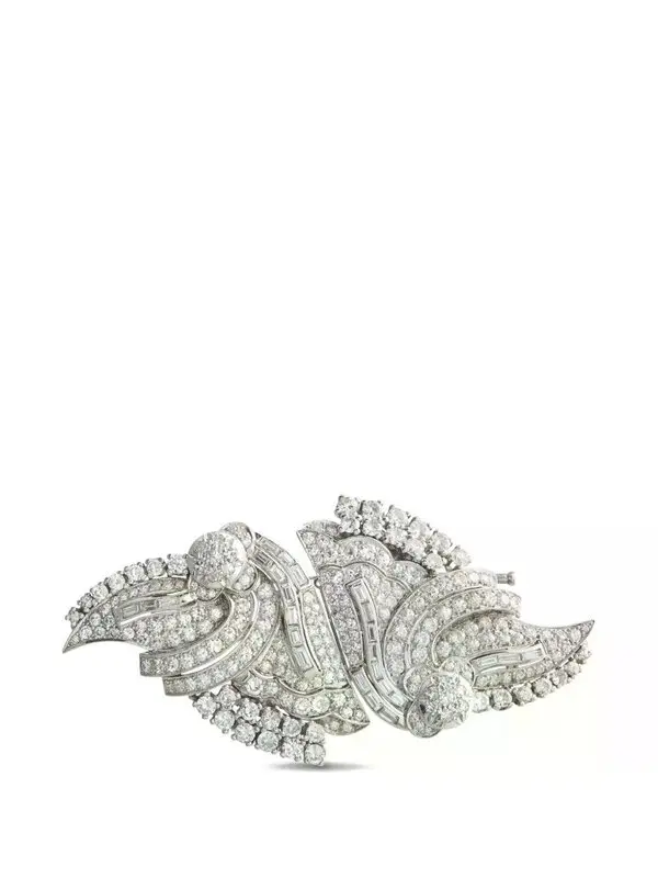 LB EXCLUSIVE Diamond Geometric Brooch
