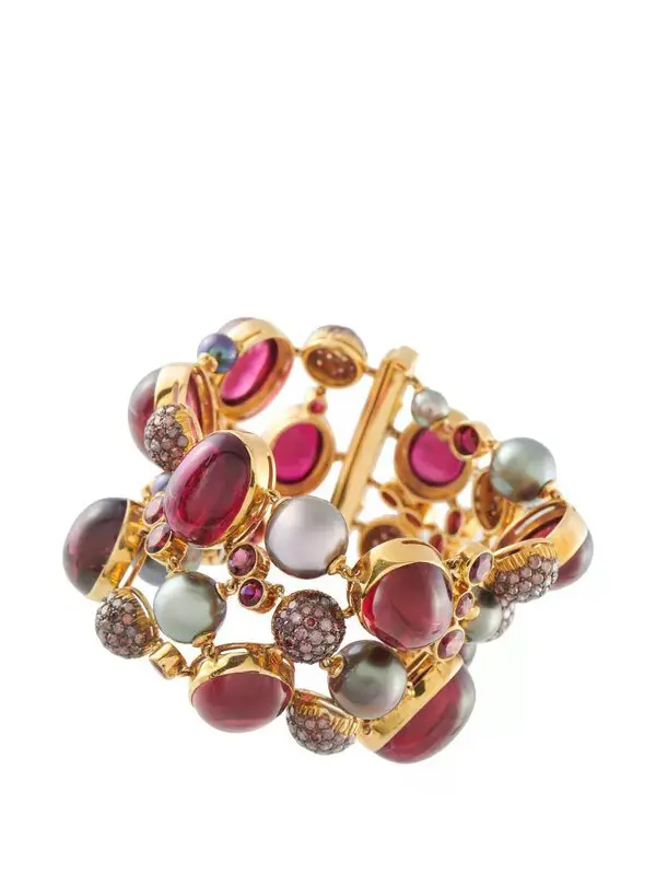 LB EXCLUSIVE Diamond And Tourmaline Bracelet - Gold
