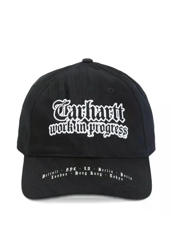 Carhartt Work In Progress Embroidered Logo Baseball Cap - Black