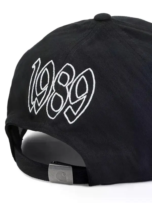 Carhartt Work In Progress Embroidered Logo Baseball Cap - Black