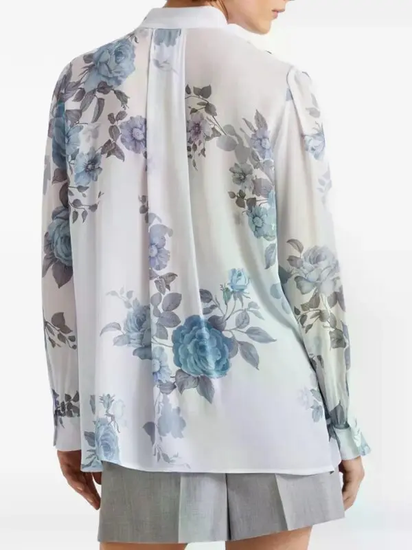 Marella Floral Ruffled Blouse